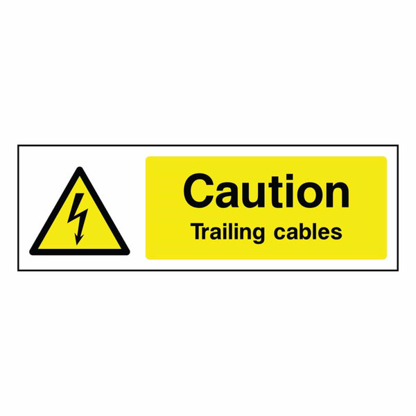 Caution - Trailing Cables Sign - The Safety Sign Depot