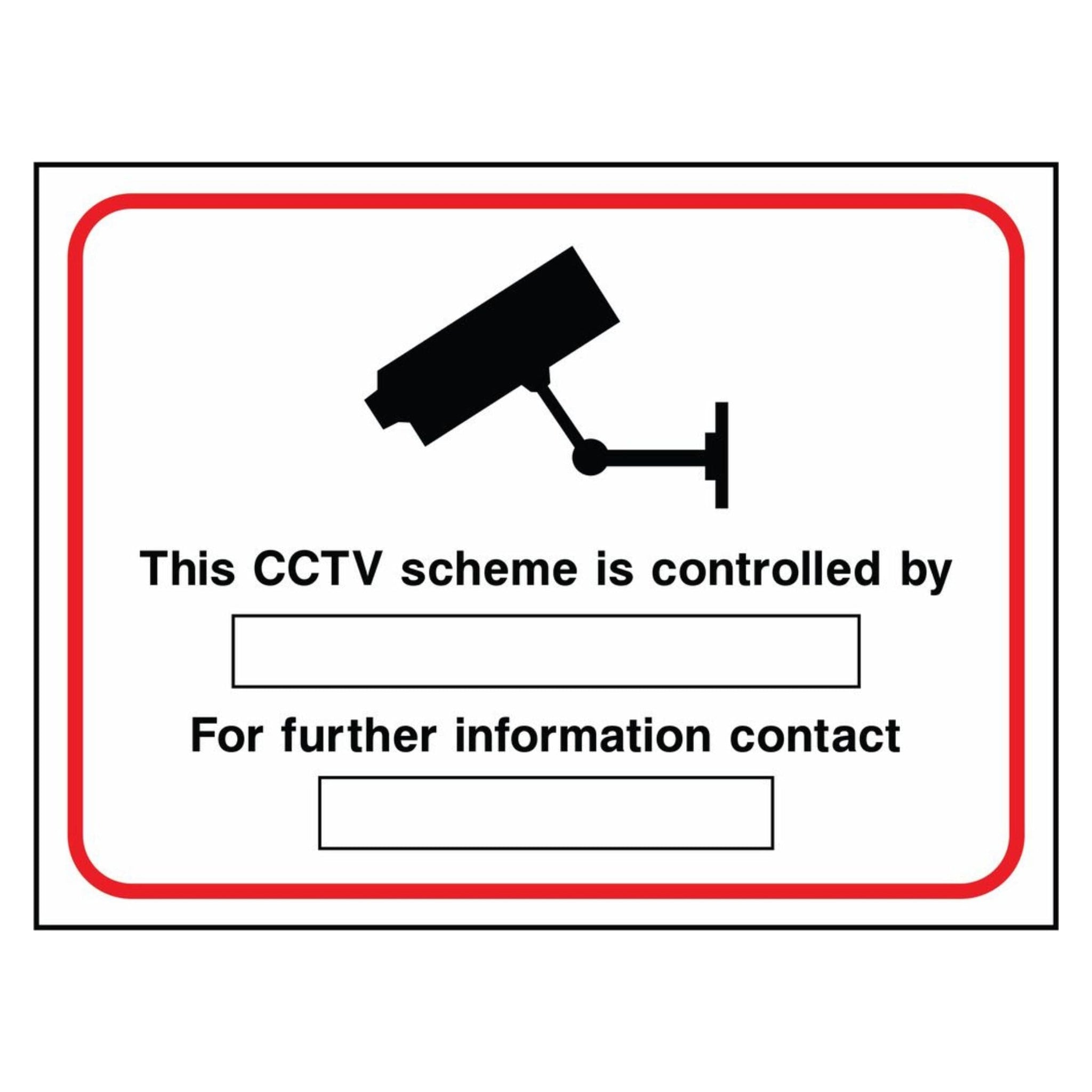 Custom CCTV Scheme is Controlled by Sign - The Safety Sign Depot
