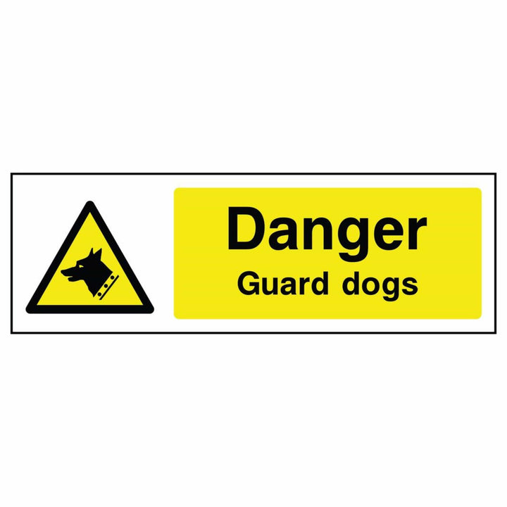 Guard Dog Signs | Security Warnings - The Safety Sign Depot