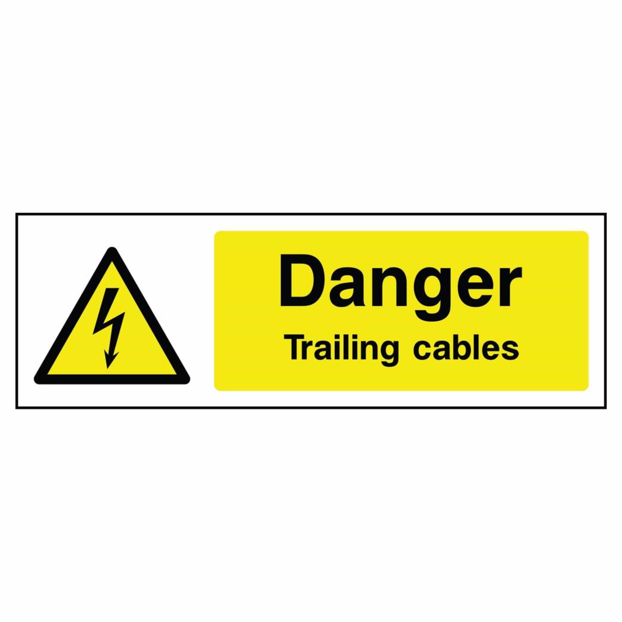 Danger - Trailing Cables Sign | Bulk Savings | Top UK Prices