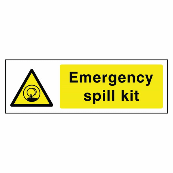 Emergency Spill Kit Sign - The Safety Sign Depot