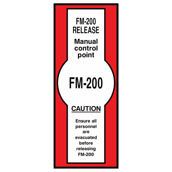 FM-200 Manual Control Point Sign - The Safety Sign Depot