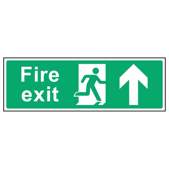 Fire Exit Up Arrow Sign - The Safety Sign Depot