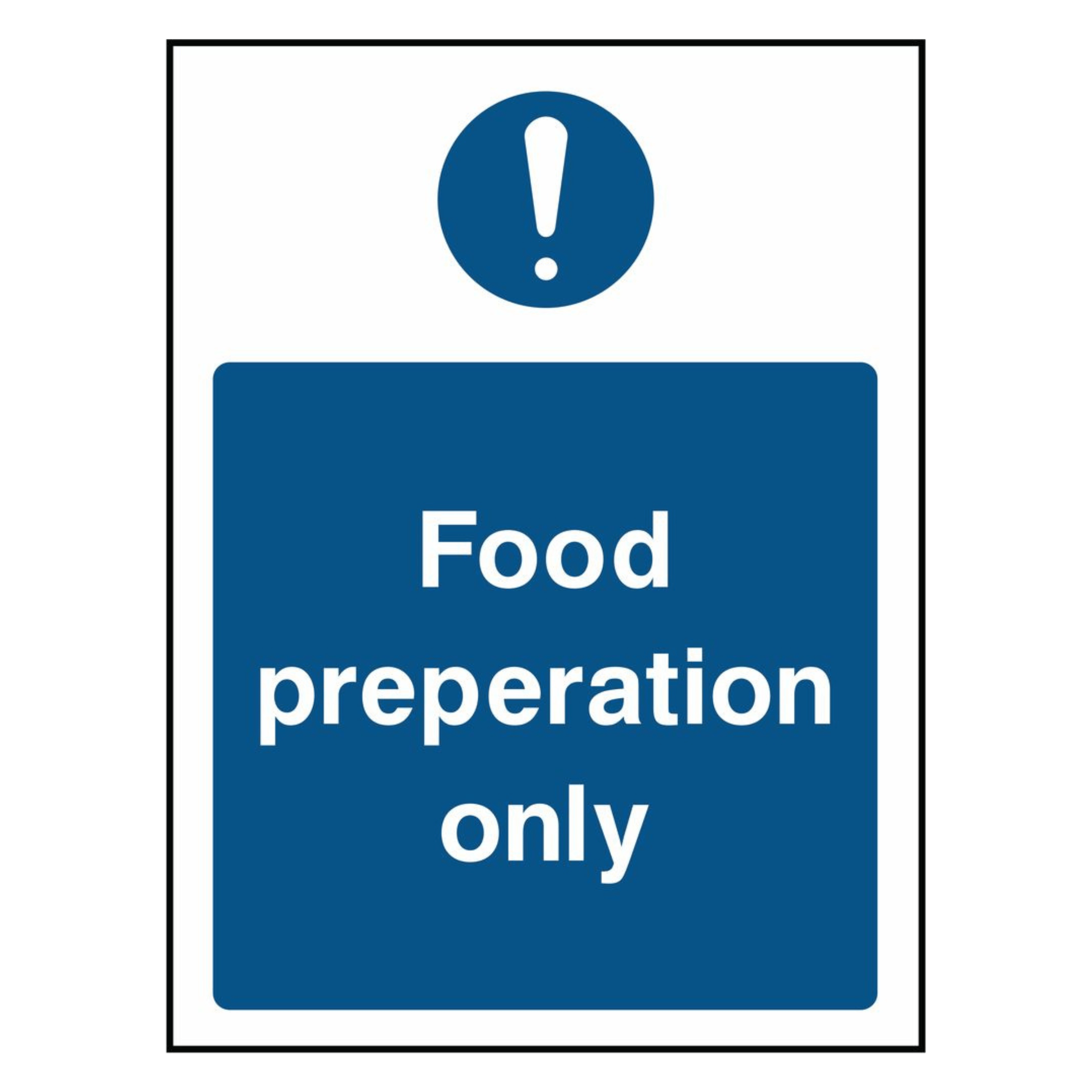 Food Preparation Area Only Sign - The Safety Sign Depot
