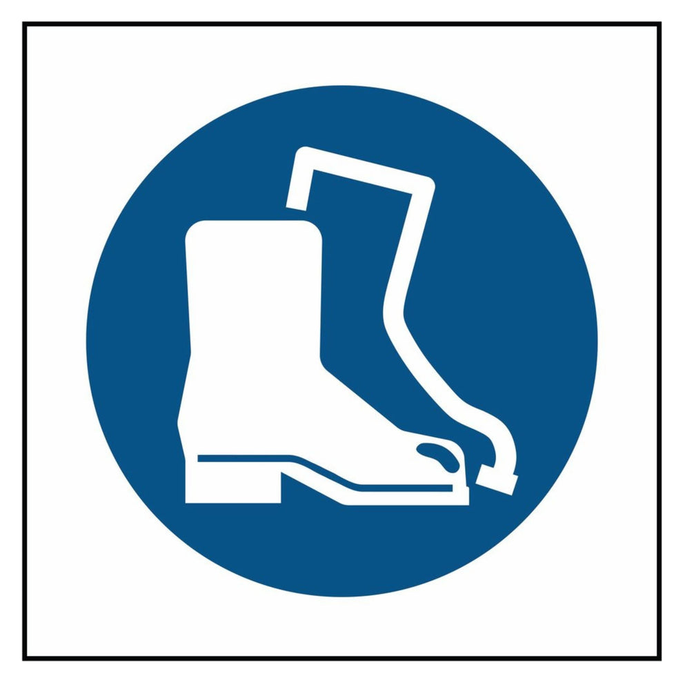 Foot Protection PPE Symbol Sign - The Safety Sign Depot