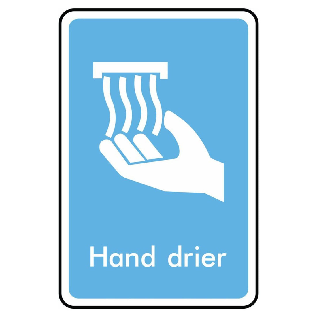 Hand Dryer Symbol Sign - The Safety Sign Depot