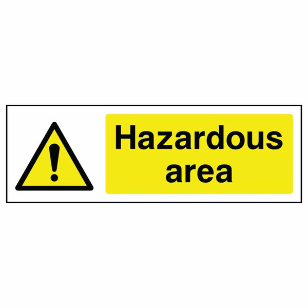 Hazardous Area Sign - The Safety Sign Depot