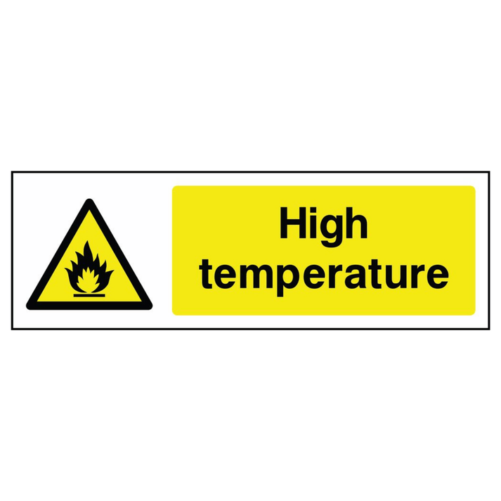 High Temperature Warning Sign - The Safety Sign Depot