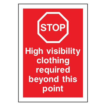 Hi Vis Signs | ISO Approved - The Safety Sign Depot