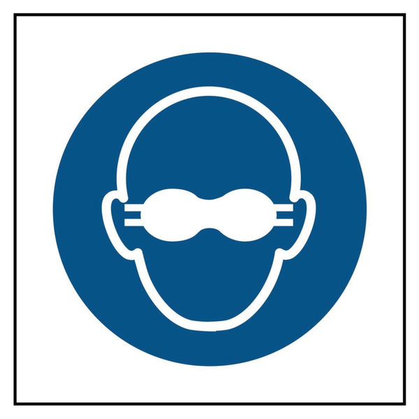 Mandatory Eye Goggles Symbol Sign | Large Bulk Discounts – My Store