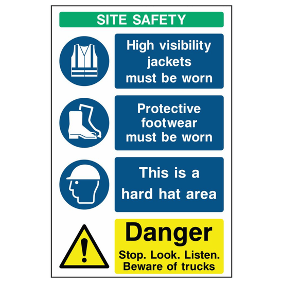 Multi-Purpose Construction PPE Sign - The Safety Sign Depot