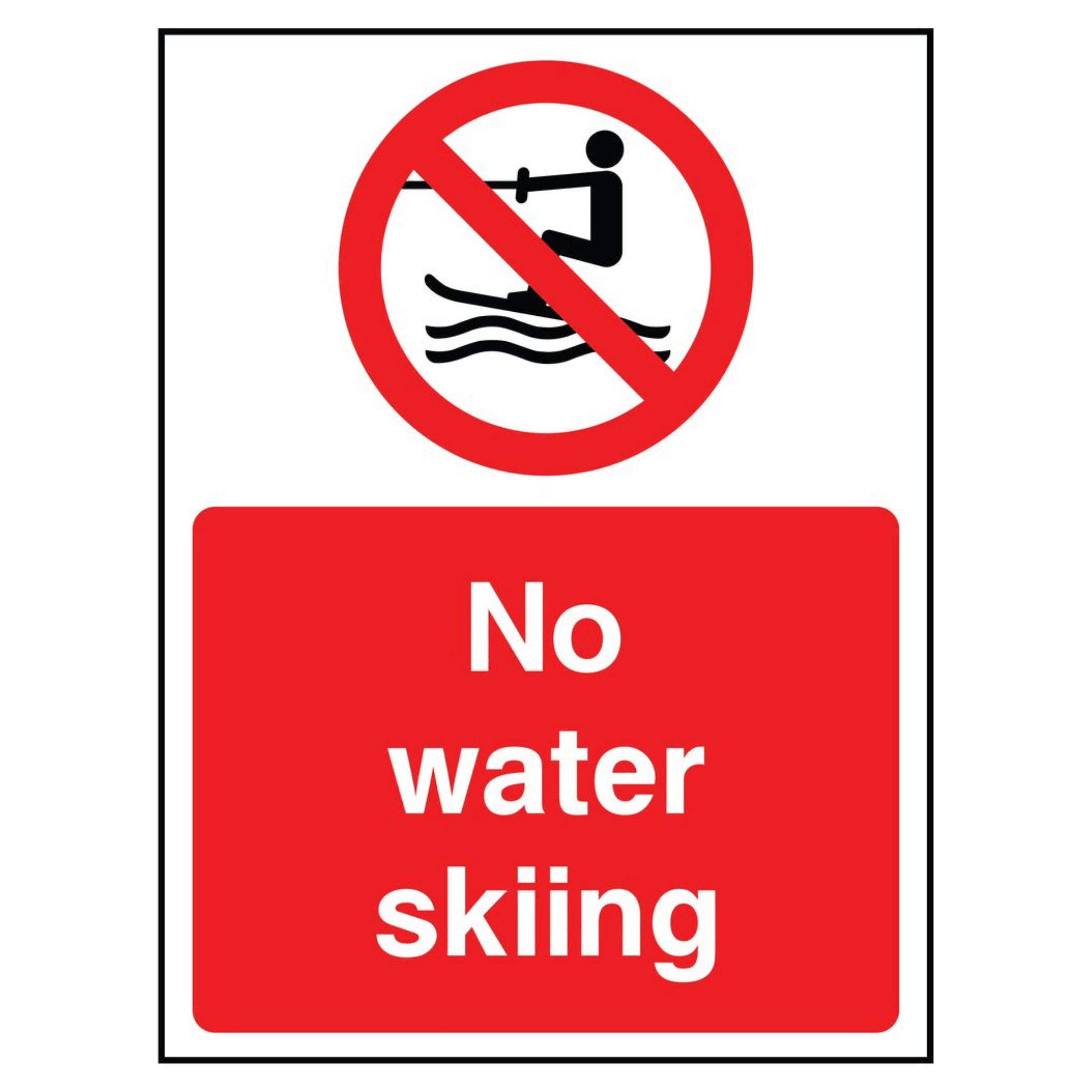 No Water Skiing Sign - The Safety Sign Depot