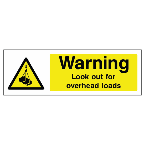 Overhead Loads Warning Sign | Big Bulk Savings! – My Store