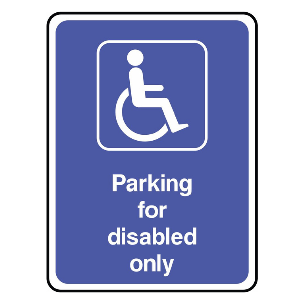 Disabled Parking Signs | Equality Act Approved - The Safety Sign Depot