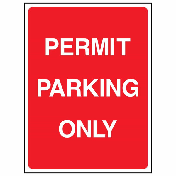 Permit Parking Only Sign - The Safety Sign Depot