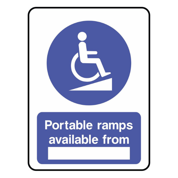 Portable Ramps Available From Sign - The Safety Sign Depot