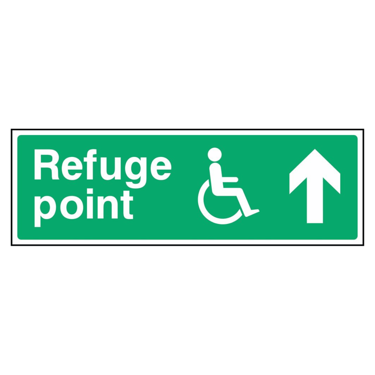 Refuge Point Up Arrow Sign - The Safety Sign Depot