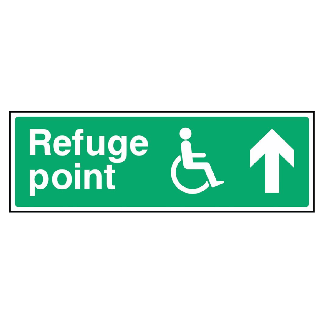 Refuge Point Up Arrow Sign - The Safety Sign Depot