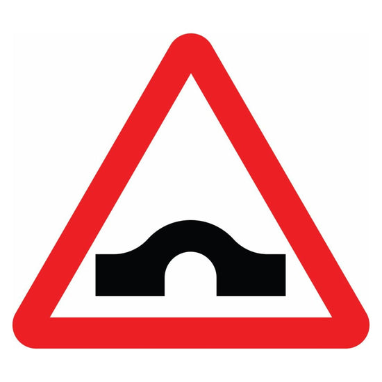 Road Traffic Hump Bridge Sign - The Safety Sign Depot