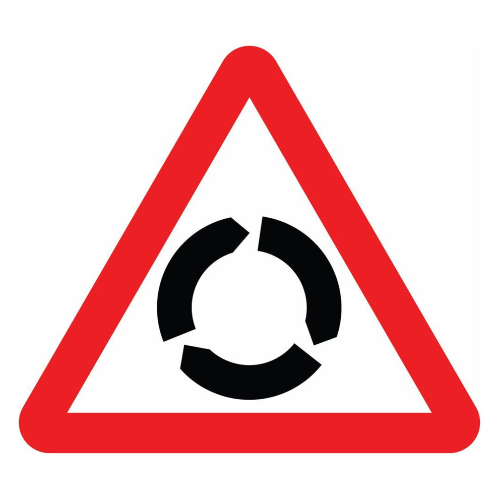 Road Warning - Roundabout Sign - The Safety Sign Depot