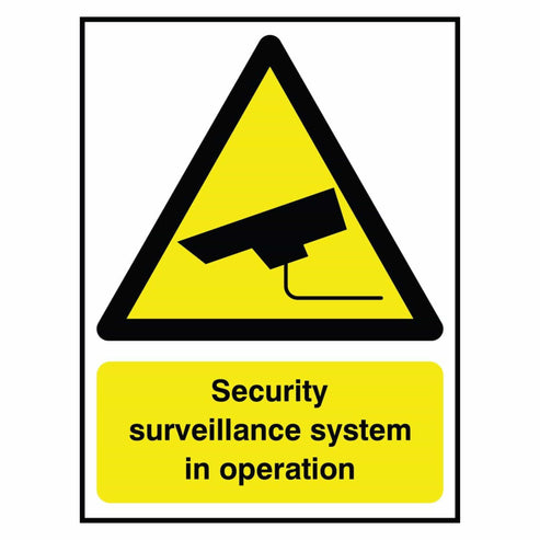 Security Surveillance System in Operation Sign - The Safety Sign Depot