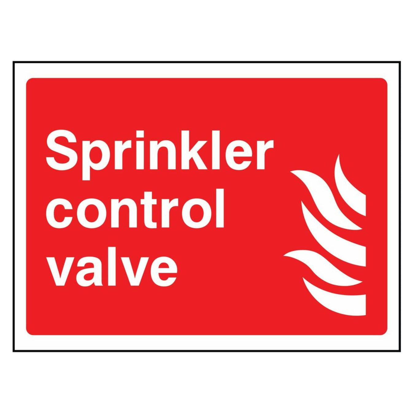Sprinkler Control Valve Sign - The Safety Sign Depot