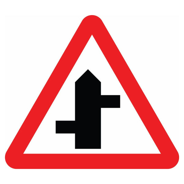 Staggered Junction Starting Right Sign - The Safety Sign Depot