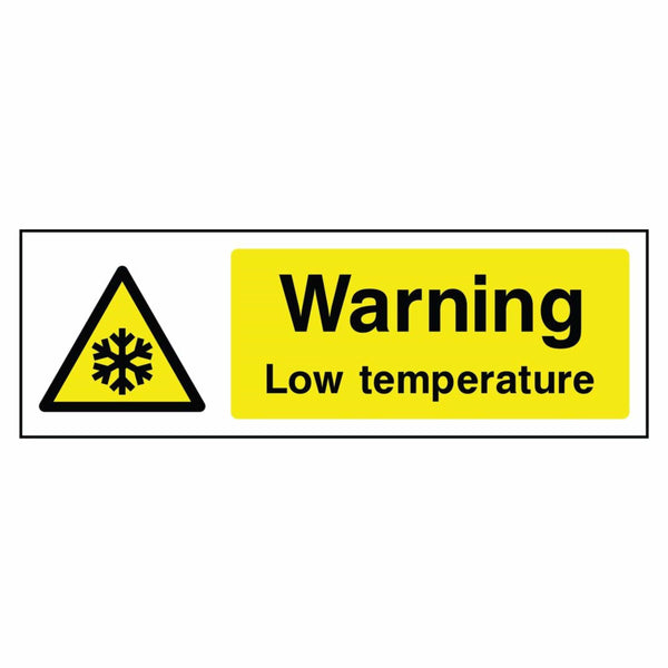 Warning - Low Temperature Sign - The Safety Sign Depot