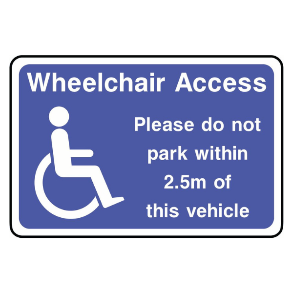 Wheelchair Access Parking Sign - The Safety Sign Depot