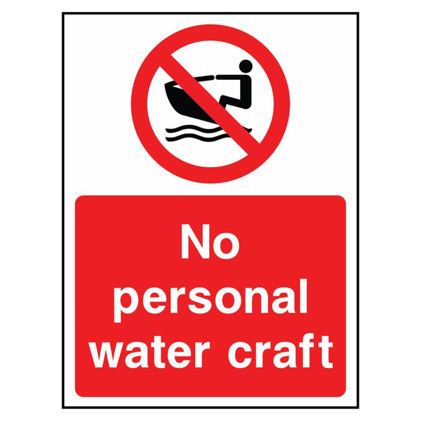 No Personal Water Craft Sign - The Safety Sign Depot